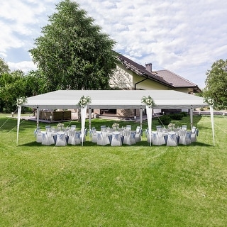 29.5x10 ft. Pop Up Canopy Tent with Storage Bag and Sandbags - Bed Bath ...