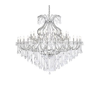 Elegant Lighting 2800G72/RC Maria Theresa 49 Light 72" Wide Crystal ...