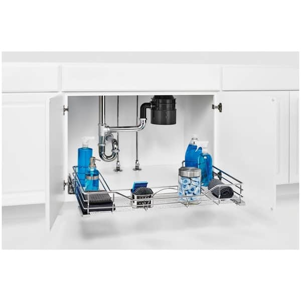 Rev-A-Shelf 5786 Series 32-1/2 Inch Pull Out U-Shaped Under Sink - Bed ...