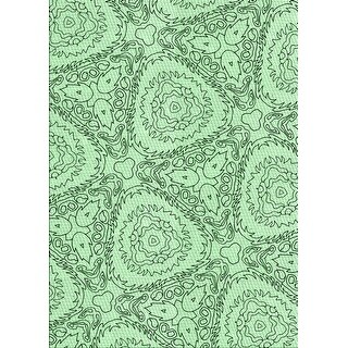 Ahgly Company Machine Washable Transitional Mint Green Area Rugs - Bed ...