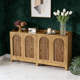 Sleek Sideboard Buffet, Storage Cabinet, Coffee Bar Cabinet - Bed Bath ...