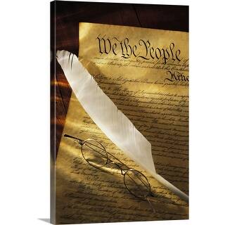 "Constitution of the united states of america" Canvas Wall Art - Bed ...