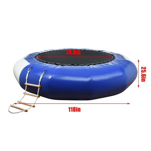 10Ft Inflatable Water Trampoline Bounce Swim Platform For Water-Sports ...