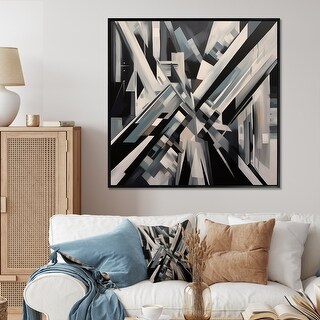 Designart "Mid Century Chromatics V" Modern Midcentury Framed Canvas ...