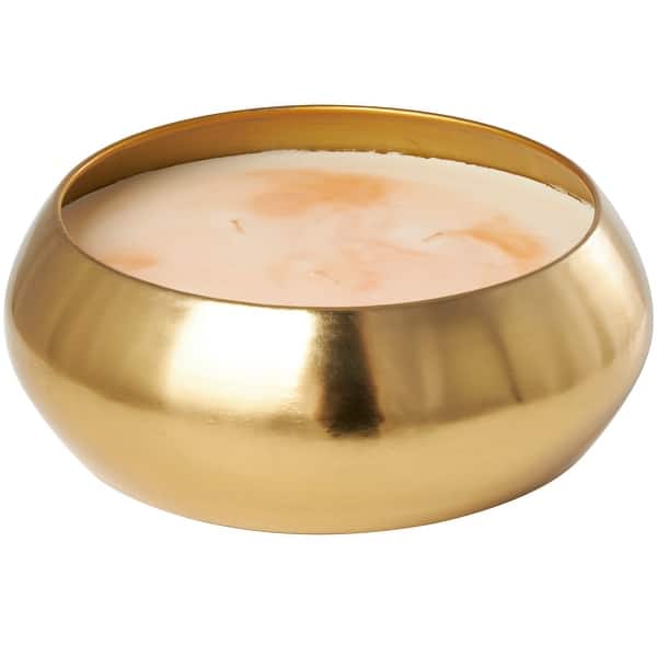 Gold Metal Jasmine Scented Wide Wick Candle with White Wax - On Sale ...
