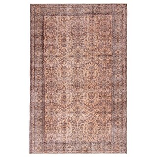 ECARPETGALLERY Hand-knotted Color Transition Light Brown Wool Rug - 5'5 ...