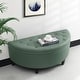 Adeco Half Moon Storage Ottoman Semi Circle Bench - Bed Bath & Beyond ...