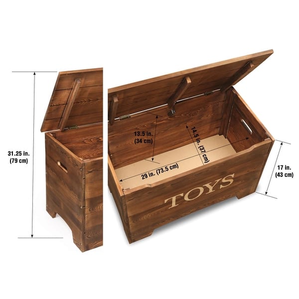 Solid Wood Rustic Toy Box - Bed Bath & Beyond - 26980611