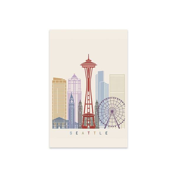 Seattle Skyline Poster Print On Acrylic Glass by Paul Rommer - Bed Bath ...