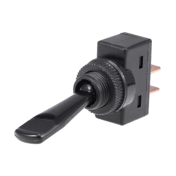 5pcs Spst Latching Rocker Toggle Switch 20a 12v 2p On Off Flat Rod