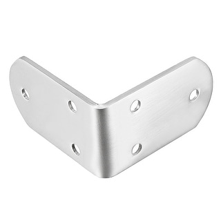 2pcs Stainless Steel Corner Brace Plate Joint L Shape Angle Bracket ...
