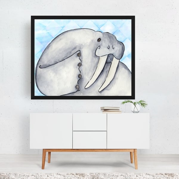 Walrus Painting Animals Watercolor Art Print/Poster - Bed Bath & Beyond ...