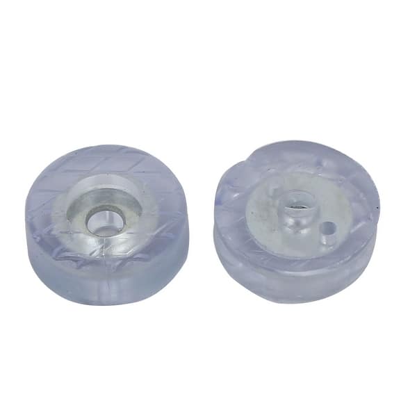 Furniture Table Chair Leg Cylindrical Shape Foot Pads Clear Blue 18mm ...