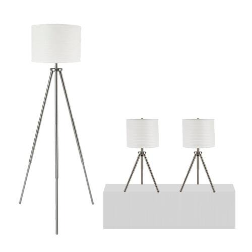 Susette L204144 and L204141 Light Set Susette Brushed Silver Finish ...