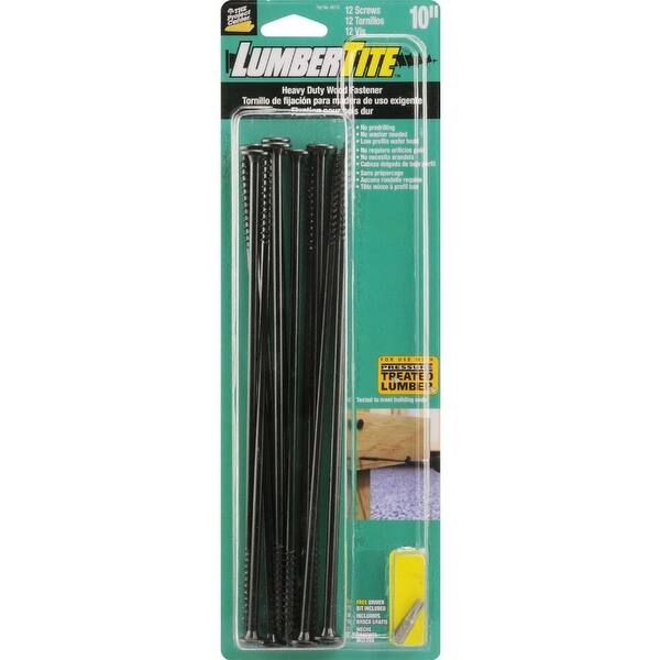 Hillman Fasteners 48110 LumberTite Star Drive Wood Screws, 10", 12 ...