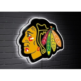 Chicago Blackhawks Team Logo LED Wall Decor Lighted Sign - Bed Bath ...