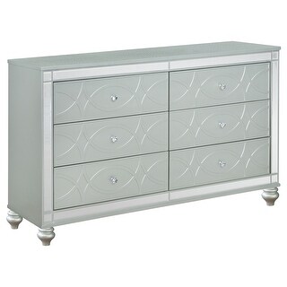 Gunnison 6-drawer Dresser Silver Metallic - Bed Bath & Beyond - 37979346