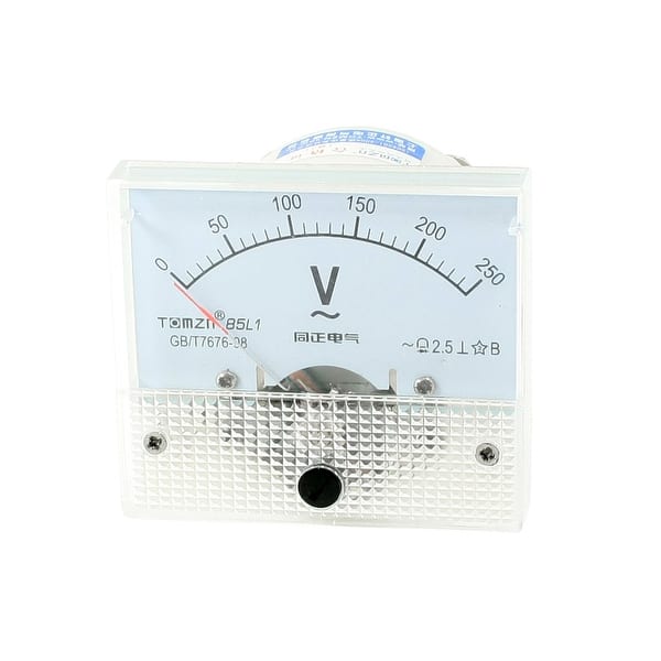 AC 0-250V Fine Tuning Dial Panel Rectangle Analog Voltage Meter Voltmeter - AC 0-250V - Bed Bath ...