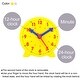 4 inch Teaching Clock Learning Time 24 Hour 3 Pointers Geared, Yellow ...