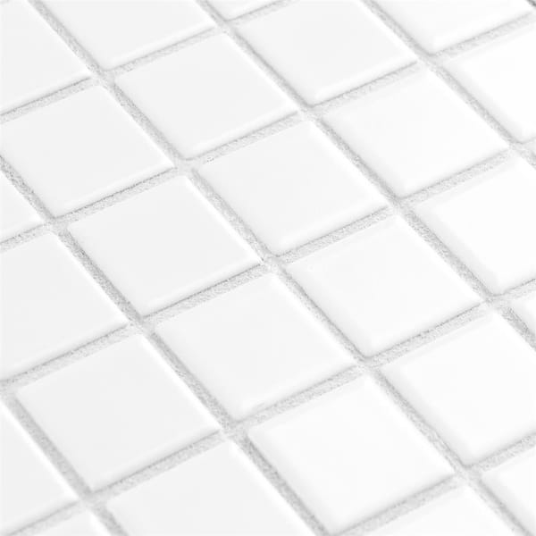 white ceramic tile square