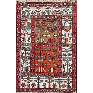 Silk Traditional Tribal Sumak Persian Area Rug Flat-weave Foyer Carpet ...