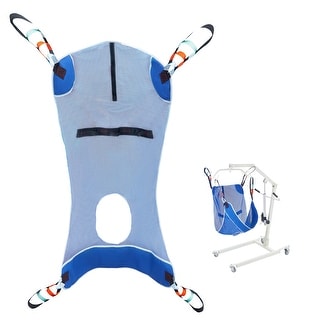 Full Body Patient Lift Sling Commode Opening for Elderly Disabled ...