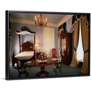 "Bedroom at Nottaway Plantation House, White Castle" Black Float Frame ...