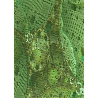 Ahgly Company Machine Washable Transitional Pea Green Area Rugs - Bed ...