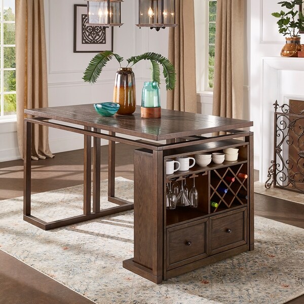 Kai Rectangular Counter Height Dining Table with Storage by iNSPIRE Q Classic On Sale Bed Bath Beyond 34428194