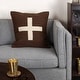Swiss Cross Cotton Wool Throw Pillow - Bed Bath & Beyond - 37176440