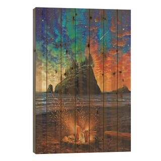 Throw The Log in Print On Wood by ColorByFeliks - Multi-Color - Bed ...