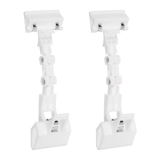 Adjustable Plastic Sign Clip Merchandise Rotatable Bending Clip 2 Pack ...