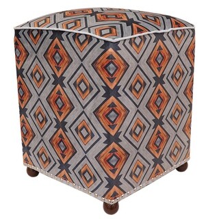 Modern Diamond Meghann Italian Velvet Upholstered Ottoman - Bed Bath ...