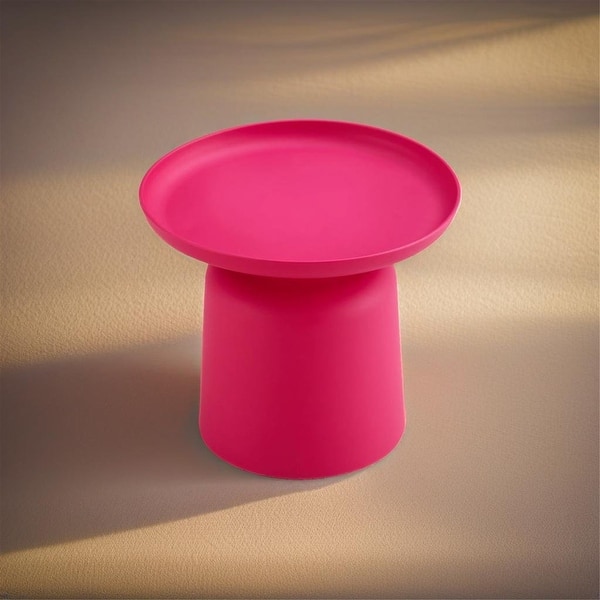 Side table small Space Stylish and Versatile Plastic Round Side Table ...