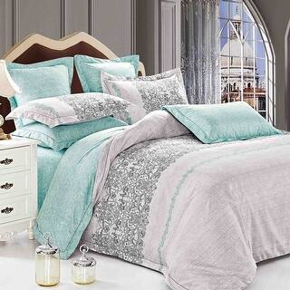 3pc King Tranquil Bedding Set Heavy Weight Comforter Green - Bed Bath ...