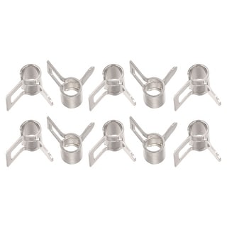 Spring Hose Clamp, 20pcs 65Mn Steel Low Pressure Air Clip, Nickel ...