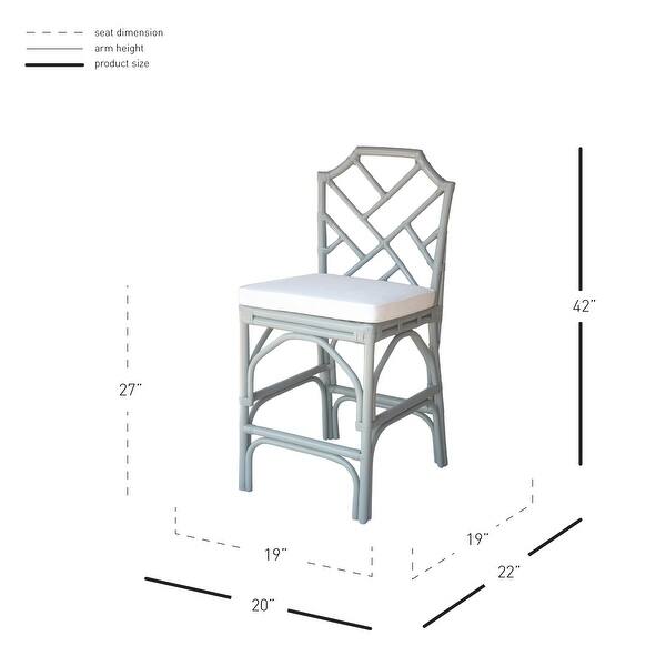 Kara Rattan Counter Stool (Set of 2) - Bed Bath & Beyond - 32171873