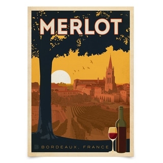 Wine Merlot by Anderson Design Group Poster Art Print - Americanflat ...