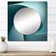Designart "Turquoise Twirl Shell Fish Spiral I" Nautilus Wall Mirror ...