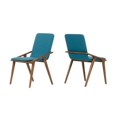 Modrest Zeppelin Blue Dining Chair (Set of 2) - Overstock - 33564320