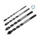 4pcs Masonry Drill Bit Set 1/4" to 1/2" Concrete Drill Bit with ...