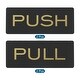 4Pcs Push Pull Door Sign Adhesive Rectangle Acrylic Sticker Marker ...