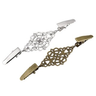 2pcs Sweater Clips Retro Cardigan Collar Clips Dress Shawl Clips(Bronze ...