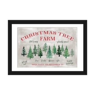 iCanvas "Rustic Christmas Tree Farm Sign" by blursbyai - Bed Bath ...