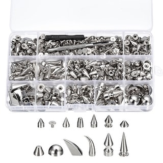 Mixed Shape Spikes and Studs, 270 Sets Spikes Rivet Leather Rivets Kit ...