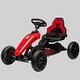 Kids Pedal Go Kart, 4-Wheel Shock Absorbing Ride-on Toy with Adjustable ...