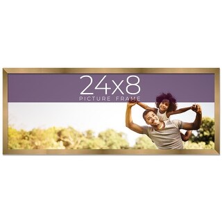 24x8 Bronze Real Wood Picture Frame Width 0.75 inches | Interior Frame ...