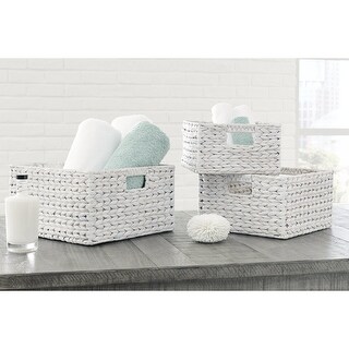 Signature Design by Ashley Elian Basket Set (Set of 3) - 14" W x 14" D ...