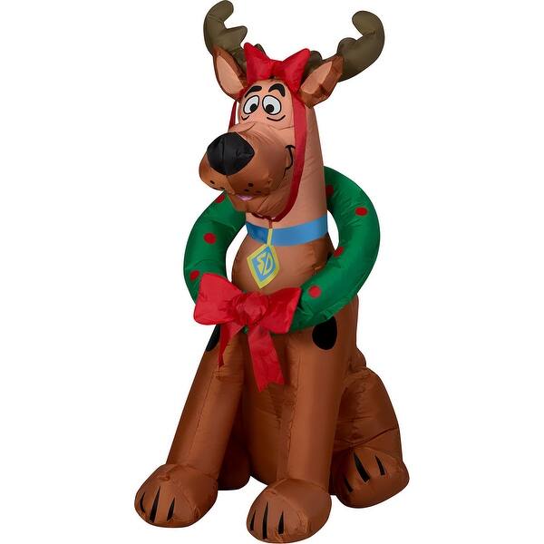 Gemmy Christmas Airblown Inflatable Scooby Doo as Reindeer WB, 3 ft ...