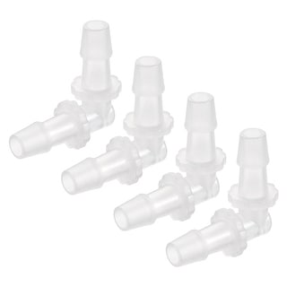 4pcs Barb Hose Fitting 10.2mm Barbed Dia. Elbow Coupler Quick Connector ...